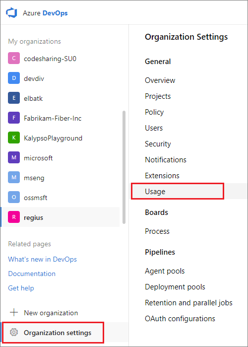 监视 Azure Devops Services 的使用情况 Azure Devops Services Microsoft Learn