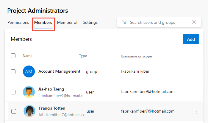 查找项目管理员 Azure Devops Microsoft Learn