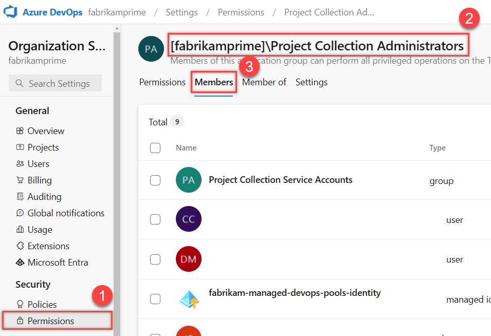 查找项目集合管理员 Azure Devops Microsoft Learn
