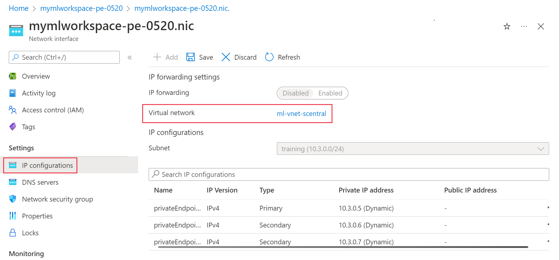 排查专用终结点连接问题 Azure Machine Learning Microsoft Learn