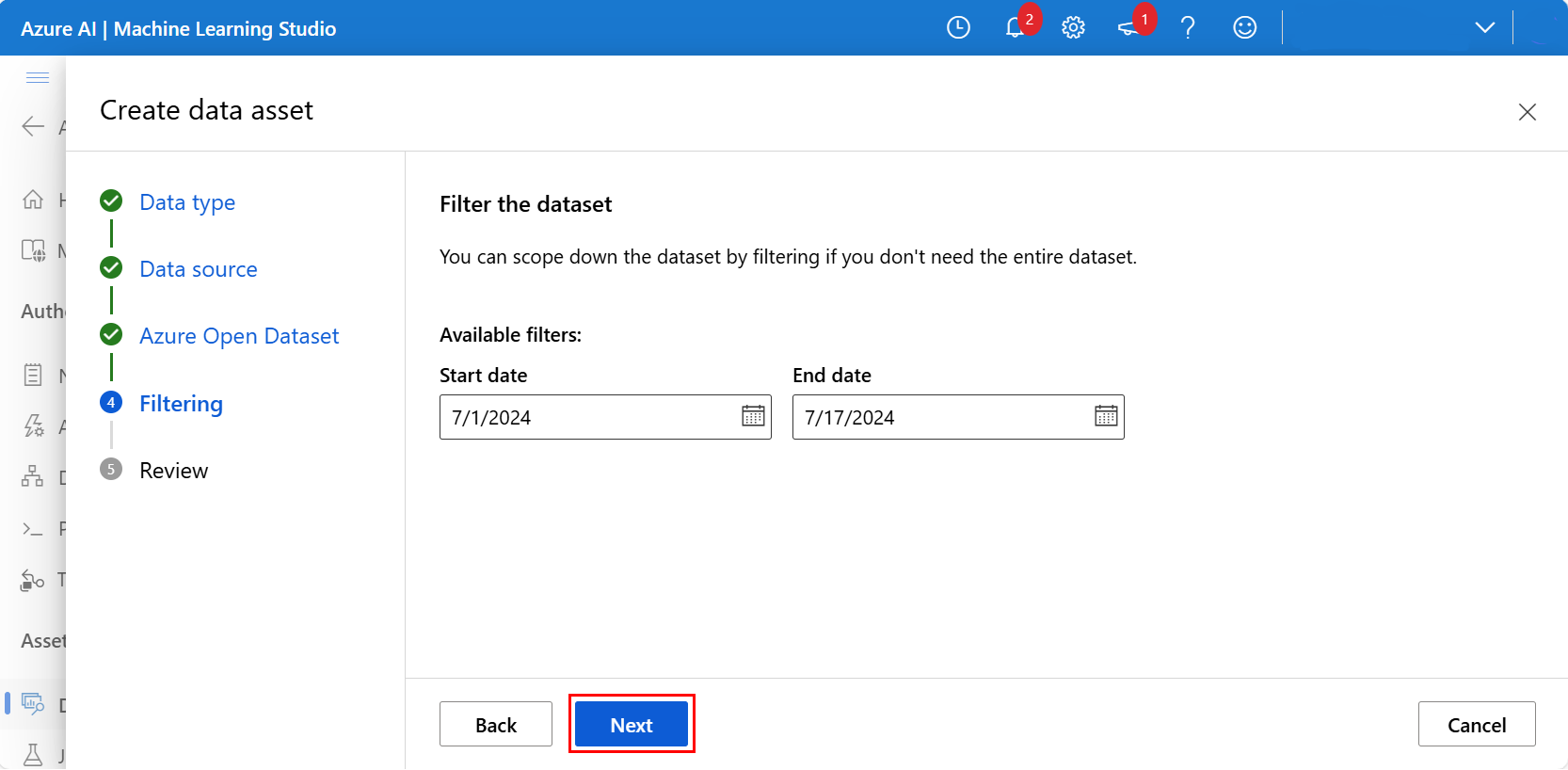 使用 Azure 开放数据集创建数据集 Azure Open Datasets Microsoft Learn