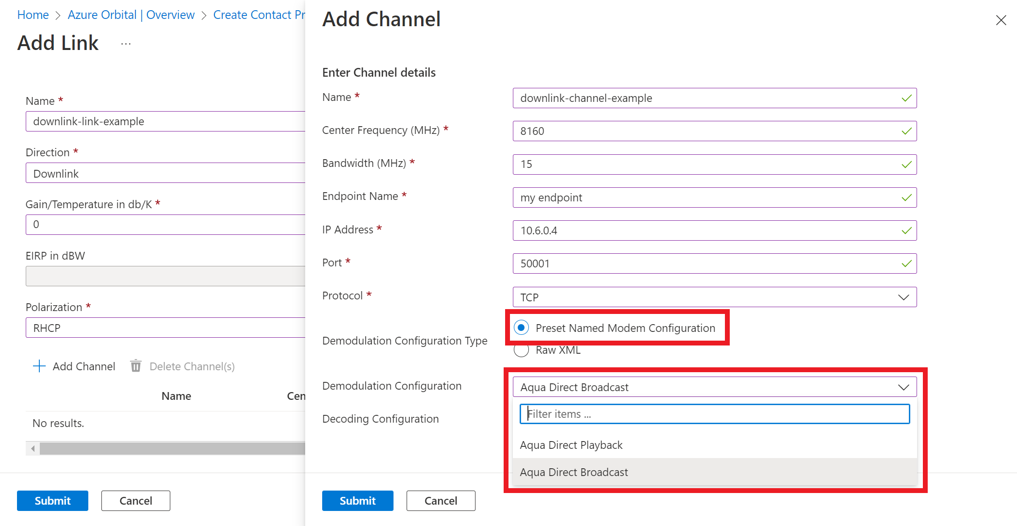 配置 RF 链 - Azure Orbital | Microsoft Learn 配置 RF 链 - Azure Orbital | Microsoft Learn