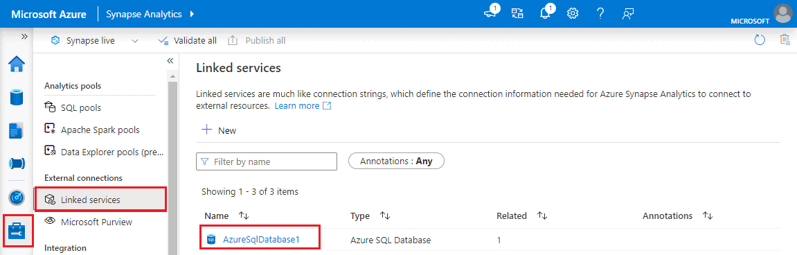 在 Azure Sql 数据库故障转移后对 Azure Sql 数据库的 Azure Synapse Link 进行故障排除的指南。 Azure Synapse Analytics
