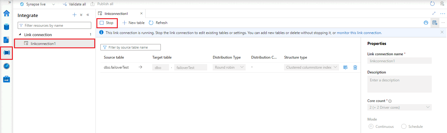 在 Azure Sql 数据库故障转移后对 Azure Sql 数据库的 Azure Synapse Link 进行故障排除的指南。 Azure Synapse Analytics