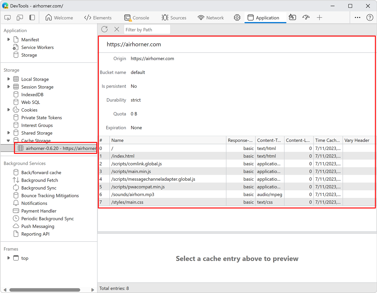 查看缓存数据 Microsoft Edge Developer Documentation Microsoft Learn