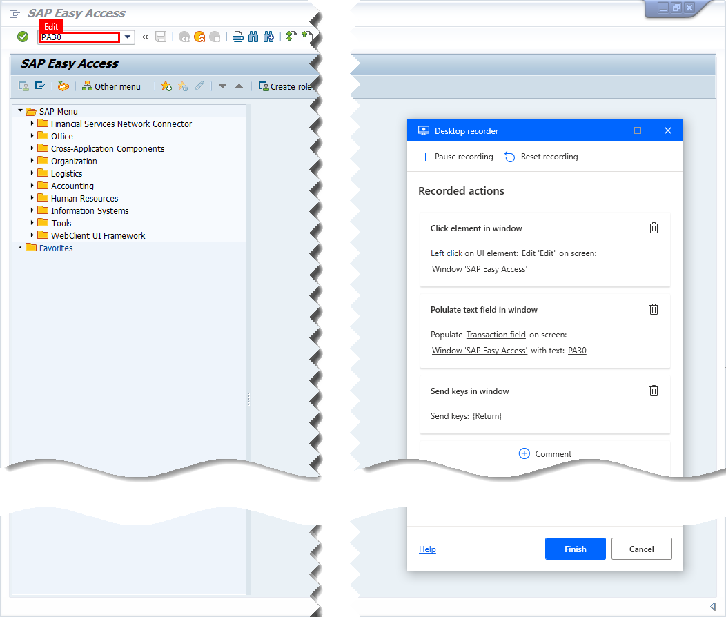 使用 Power Automate Desktop 中带 Sap Gui 的无代码 Rpa Power Automate Microsoft Learn