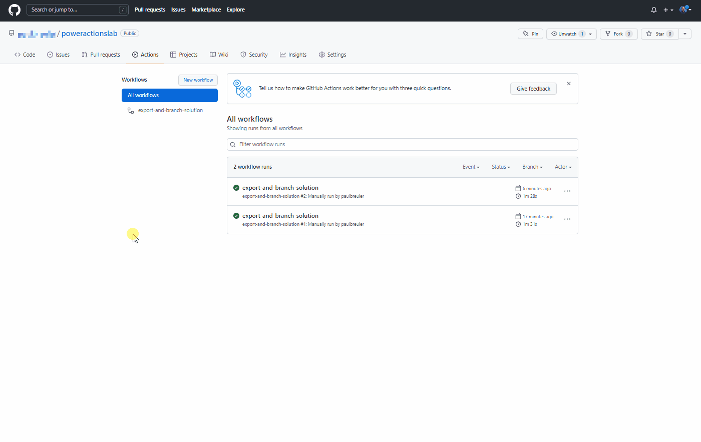 教程:使用适用于 Microsoft Power Platform 的 Github Actions 自动化解决方案部署 Power Platform Microsoft Learn