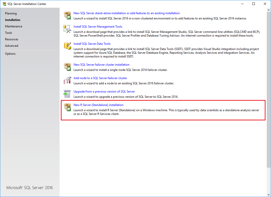 安装 Machine Learning Server(独立版) - SQL Server Machine Learning Services ... 安装 Machine Learning Server(独立版) - SQL Server Machine Learning Services ...