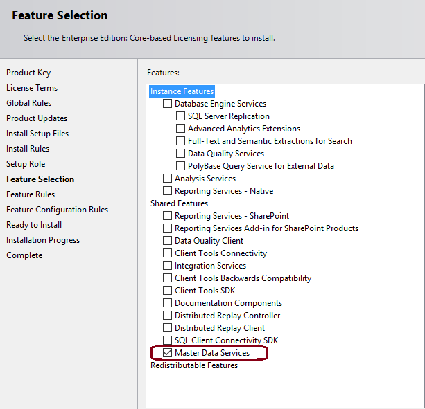 安装和配置 - SQL Server Master Data Services | Microsoft Learn 安装和配置 - SQL Server Master Data Services | Microsoft Learn