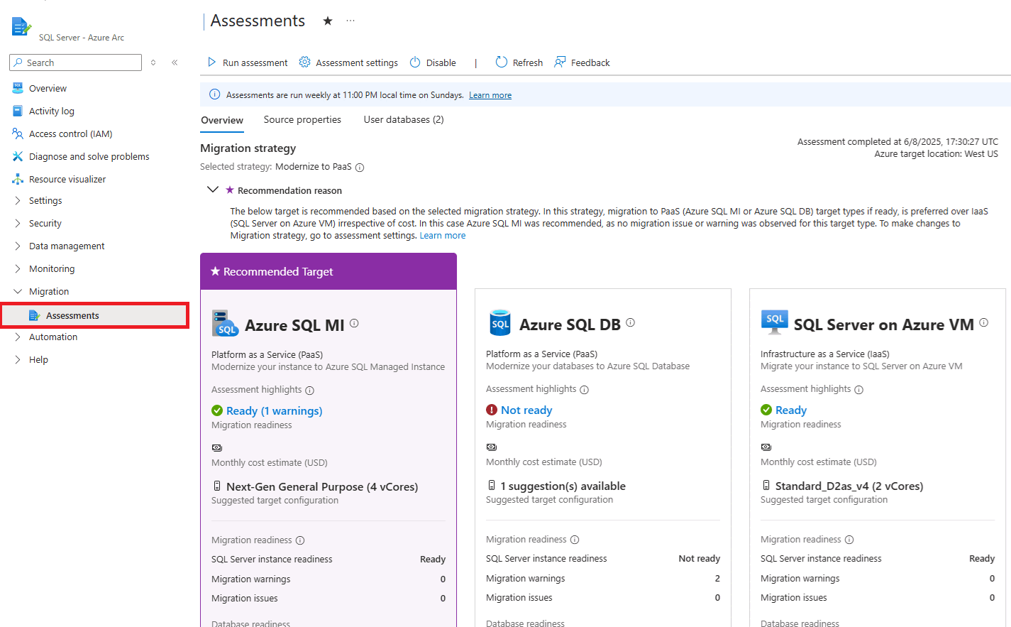 迁移概述 - SQL Server migration in Azure Arc | Microsoft Learn
