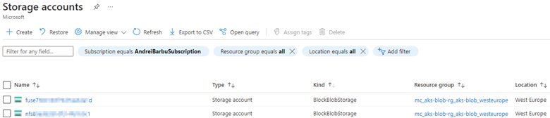 无法装载 Azure Blob 存储容器 Azure Microsoft Learn