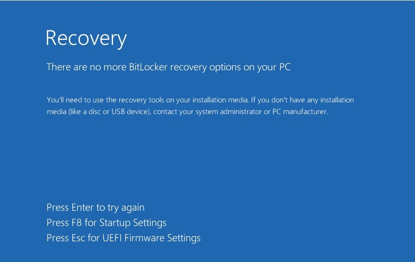 将预预配 Bitlocker 与 Windows 10 版本 1511 配合使用后,早期 Windows 版本不会启动 Windows Client Microsoft Learn