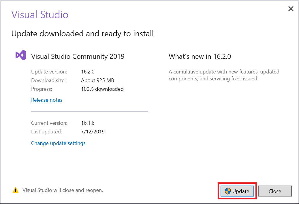更新 Visual Studio | Microsoft Learn 更新 Visual Studio | Microsoft Learn
