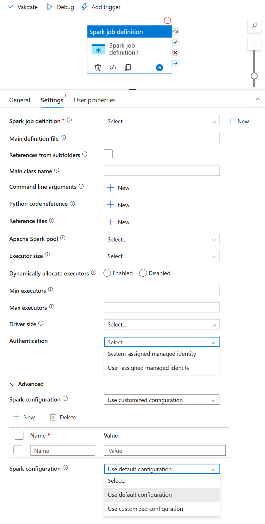 使用 Synapse Spark 作業定義轉換資料 Azure Data Factory And Azure Synapse Microsoft Learn
