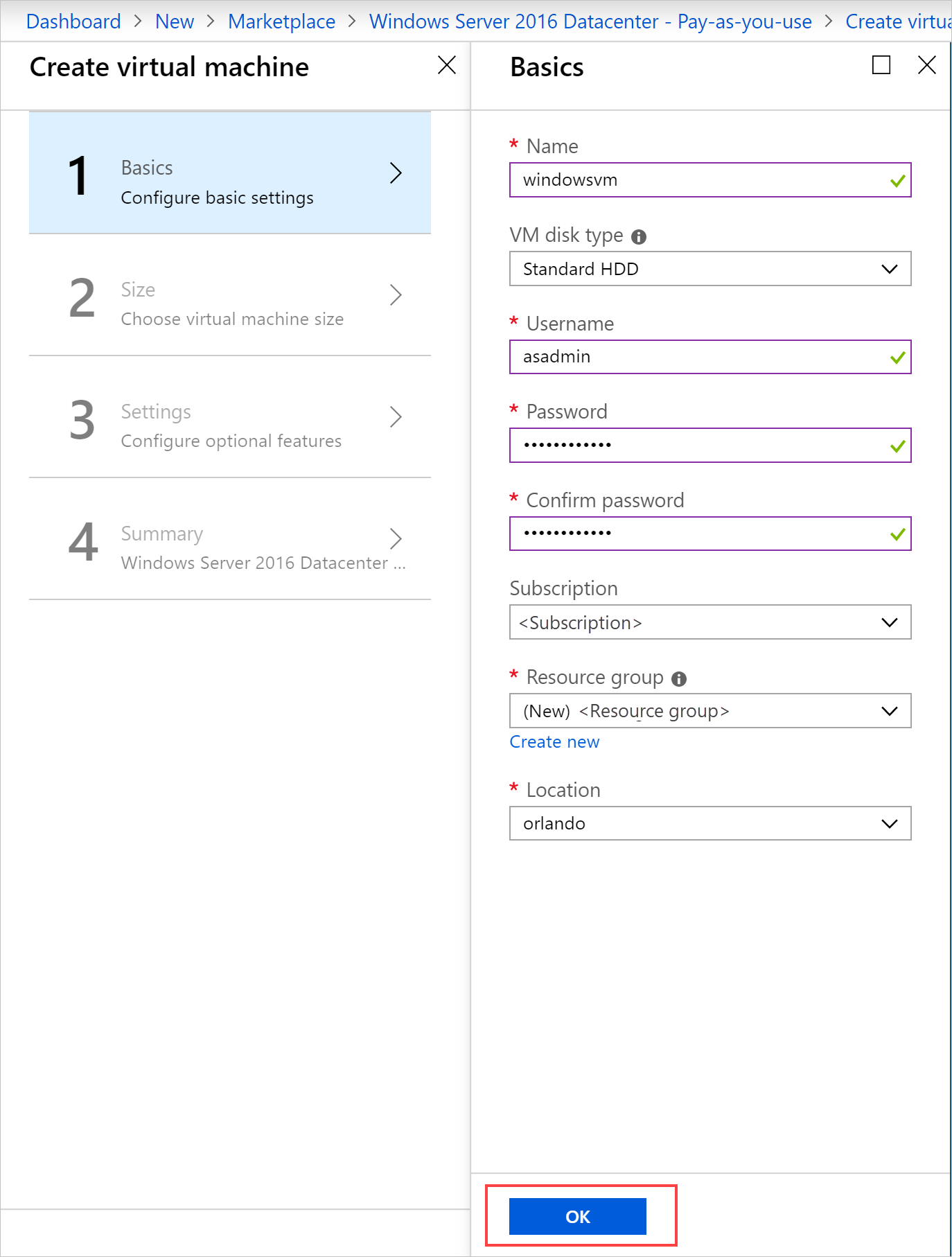 使用 Azure Stack Hub 入口網站建立 Windows Vm Azure Stack Hub Microsoft Learn