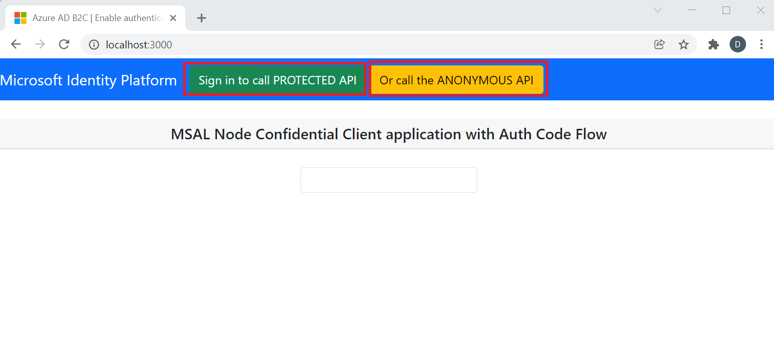 使用 Azure Active Directory B2c 在範例 Nodejs Web Api 中設定驗證 Azure Ad B2c Microsoft Learn