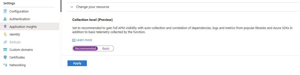 使用 Application Insights Azure 監視器監視在 Azure Functions 上執行的應用程式 Azure Monitor Microsoft Learn