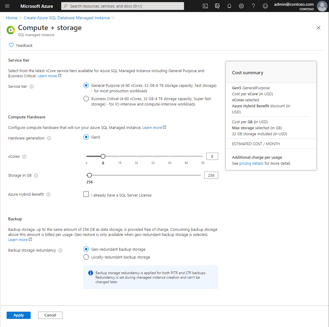 快速入門:建立 Azure Sql 受控執行個體 入口網站 Azure Sql Managed Instance Microsoft Learn