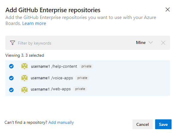 將 Azure Boards 或 Azure Devops 項目連線至 Github 存放庫 Azure Boards Microsoft Learn