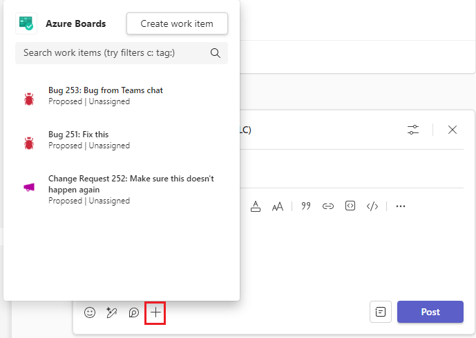 在 Microsoft Teams 中使用 Azure Boards Azure Boards Microsoft Learn