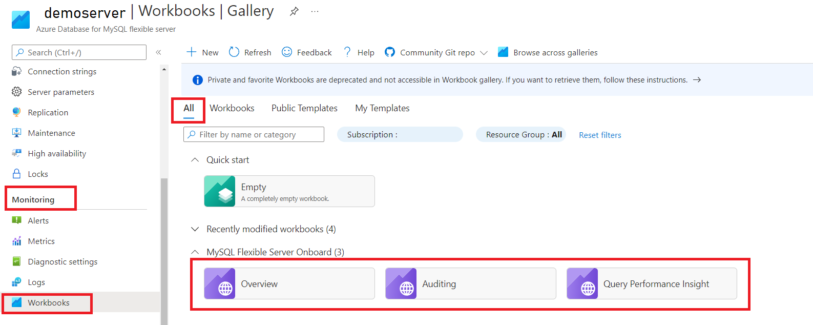 教學課程:設定稽核記錄 Azure Database For Mysql Flexible Server Microsoft Learn