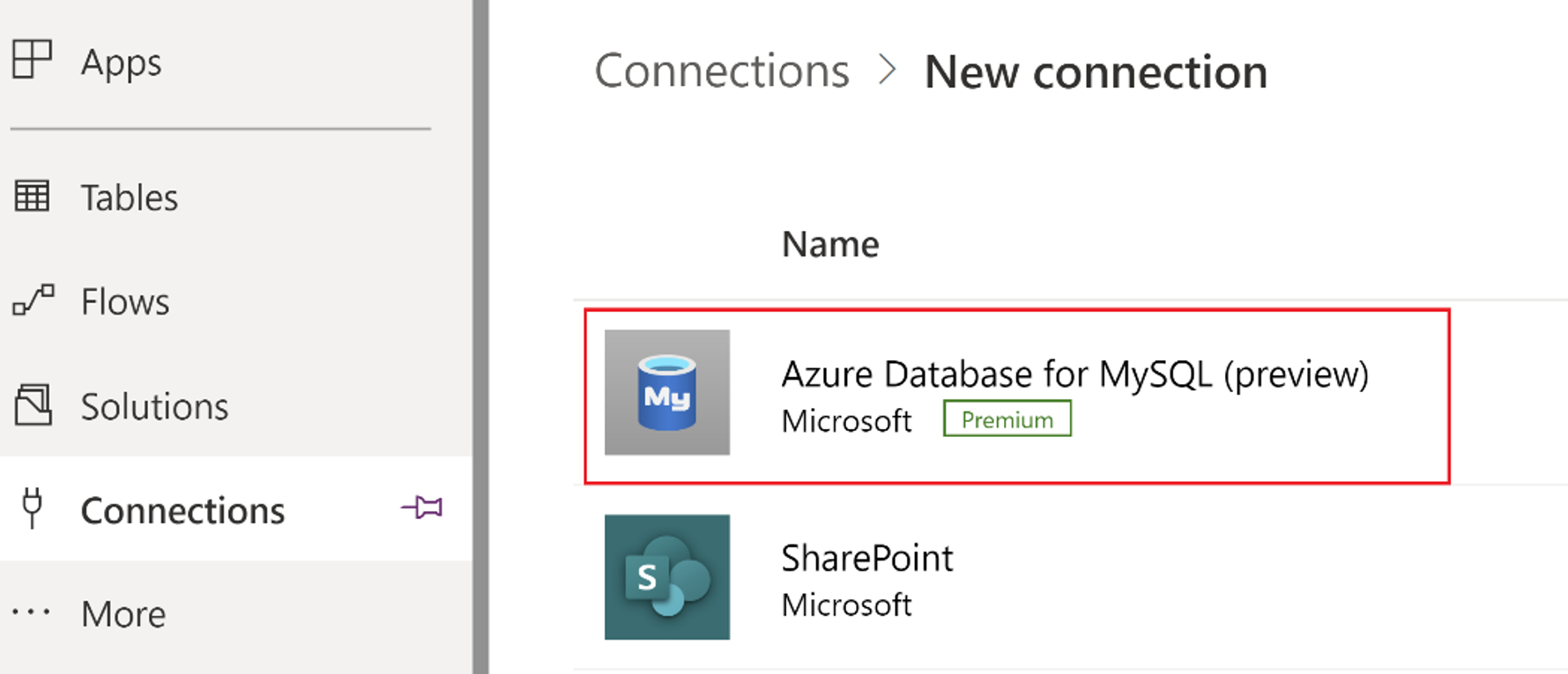 建立 Power App Azure Database For Mysql Flexible Server Microsoft Learn