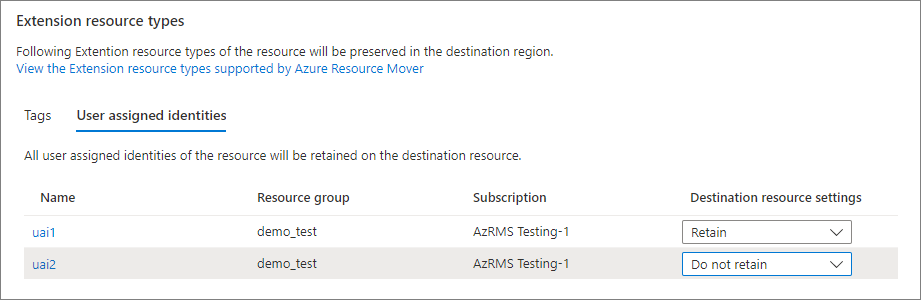 使用 Azure Resource Mover 在區域之間移動 Azure Vm 時修改目的地設定 Microsoft Learn