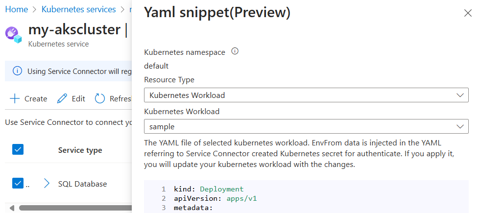 將 Aks 應用程式連線到 Azure Sql Database Microsoft Learn