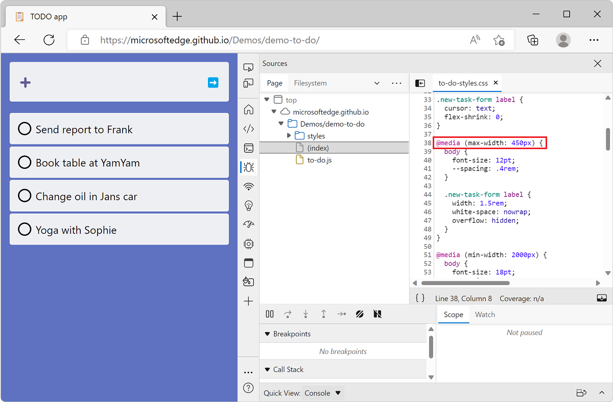 使用 Css 概觀工具優化 Css 樣式 Microsoft Edge Developer Documentation Microsoft Learn