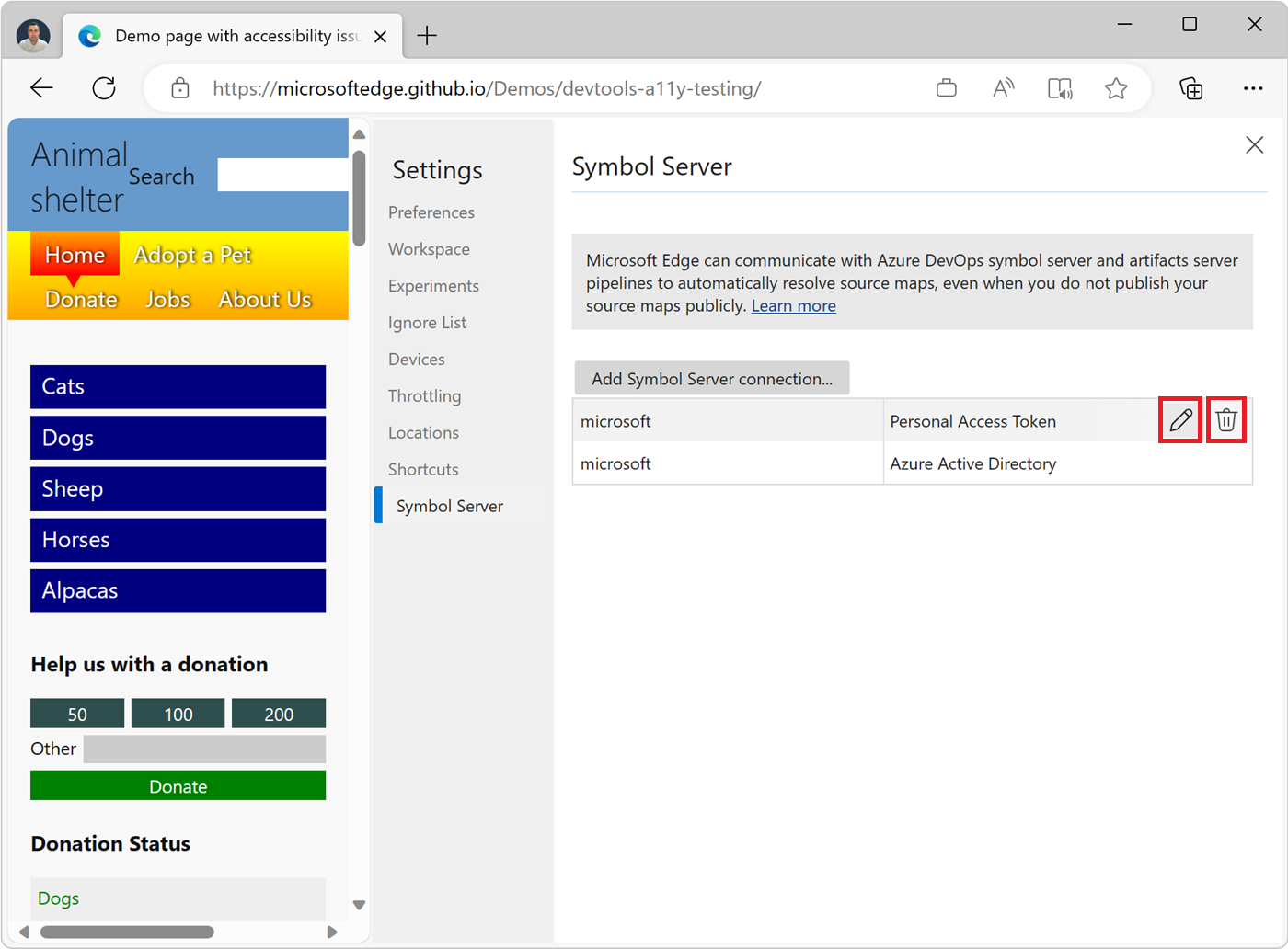 使用 Azure Artifacts 符號伺服器來源對應安全地偵錯原始程式碼 Microsoft Edge Developer Documentation Microsoft Learn