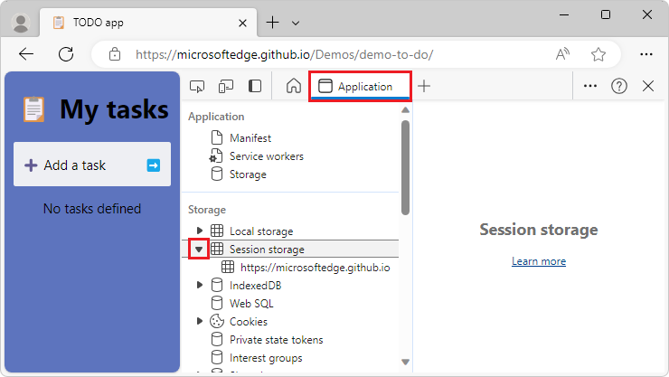 檢視和編輯會話記憶體 Microsoft Edge Developer Documentation Microsoft Learn