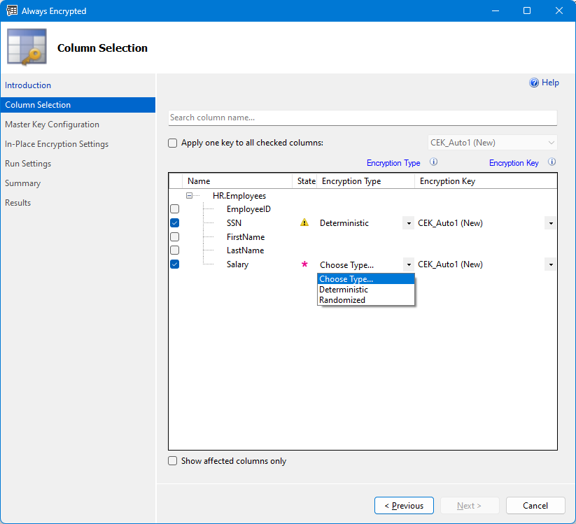 教學課程:開始使用 Always Encrypted Sql Server Microsoft Learn